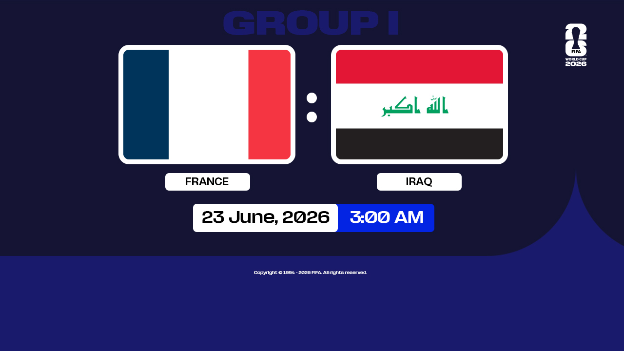 FRA vs IRQ